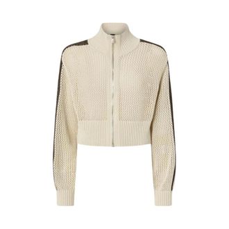 Pinko Pinko, Femme, Pulls, Beige, Taille: 38 FR Cropped SweaT-shirt