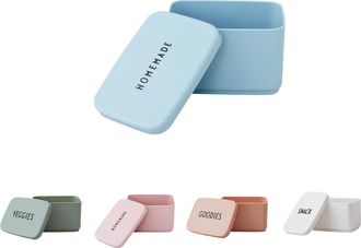 DESIGN LETTERS Snack box für Brotdose | BPA-frei, Erhältlich in modischen Farben | Ideal für Schule, Arbeit oder unterwegs | mikrowellen- und spülmaschinenfest