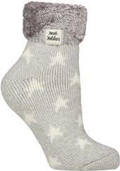 Heat Holders Femme Sommeil Plume t&ecirc;te Chaussettes Paquet de 1 (&Eacute;toiles Argent Twist, 37-42, Syst&egrave;me Taille Chaussures EU, Adulte, Femme, Num&eacute;rique (intervalle), Mo