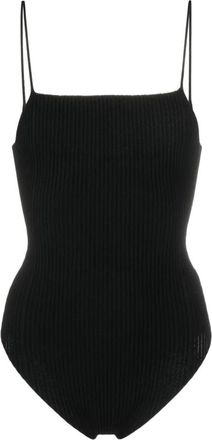 Áeron Femme, Maillots de bain, Noir, Taille: 38 FR Body Côtelé Noir