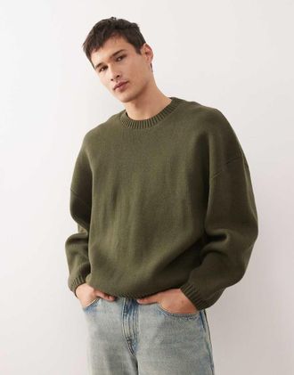Weekday Pull oversize - Kaki-Vert