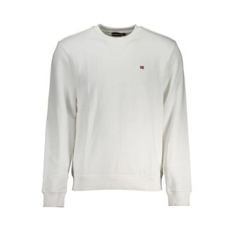 Napapijri Homme, Sweatshirts et sweats &agrave; capuche, Blanc, Taille: 2XL Long Sleeve SweaT-shirt