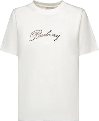 Burberry Femme, Tops, Blanc, Taille: 40 FR T-Chemises