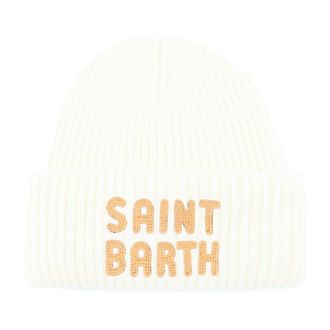 MC2 Saint Barth Berry Beanie - - Accessories - Damen - Wei&szlig; - ONE SIZE