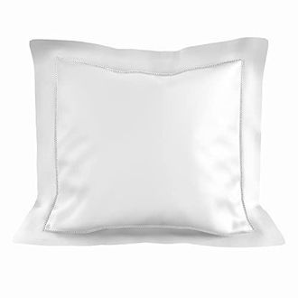 Soleil d'Ocre Taie doreiller en Coton 63x63 cm Percale Blanc