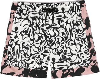 Dries Van Noten Homme, Maillots de bain, Multicolore, Taille: L Printed Swim Shorts