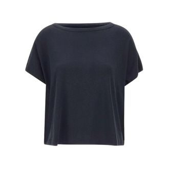 Fabiana Filippi Femme, Tops, Bleu, Taille: 44 FR T-shirt en maille c&ocirc;tel&eacute;e
