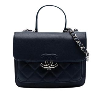 Chanel Pre-owned Vintage Gesteppte Schultertasche - - Pre-owned - Damen - Blau - ONE SIZE