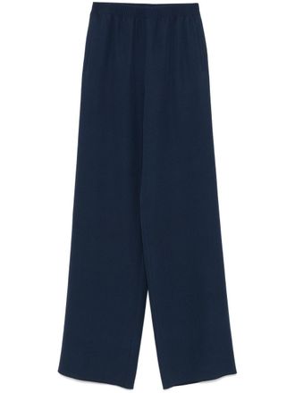 Valentino Garavani pantalon en crêpe - Bleu