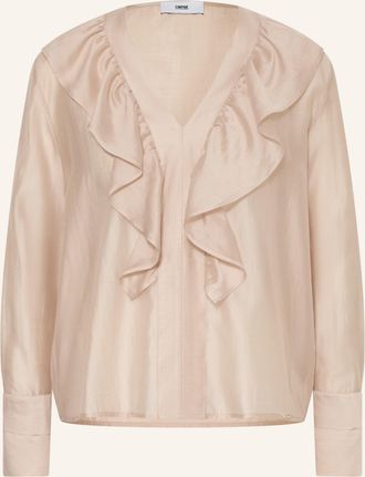 Cinque Cinque Blusenshirt Cipiera Mit R&uuml;schen beige
