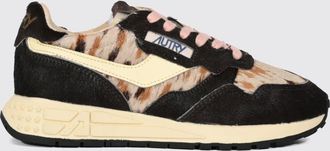 Autry Reelwind Low-Top-Sneaker aus Veloursleder mit Animal-Print und gepolstertem Kn&ouml;chel