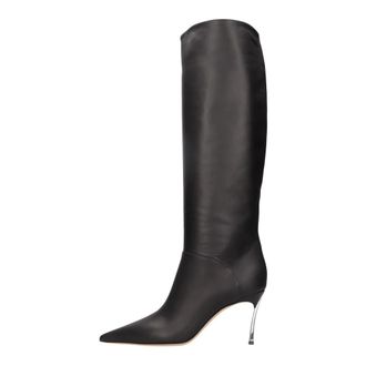 Casadei Femme, Chaussures, Noir, Taille: 40 EU Botte Plonge