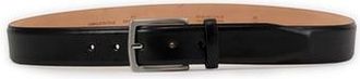Au Printemps Paris Schlichter Ledergürtel - Schwarz