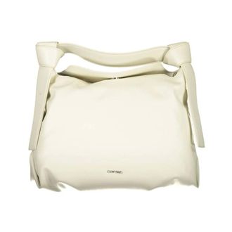 Calvin Klein Femme, Sacs, Beige, Taille: ONE Size Sac &agrave; Main Beige pour Femme avec Bandouli&egrave;re Amovible