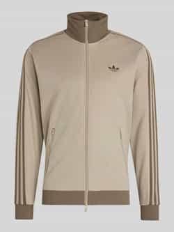 adidas Originals Slim Fit Sweatjacke aus Baumwoll-Mix mit Stehkragen
