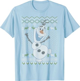 Disney Frozen Olaf Sven Hässlicher Weihnachtspullover T-Shirt
