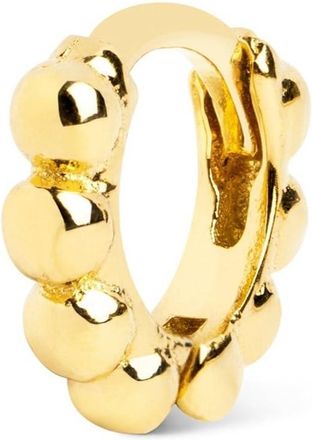 Singularu Einzelner Creolen-Ohrring Pebbles XS. Sterlingsilber mit 18 kt Goldbeschichtung. Schmuck für Damen