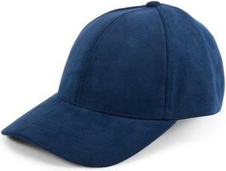 Varsity Casquette aspect daim unie