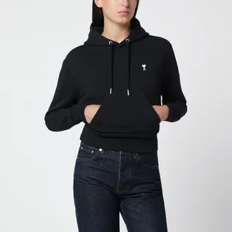 Ami Schwarzes Ami de Coeur Kapuzen-Sweatshirt