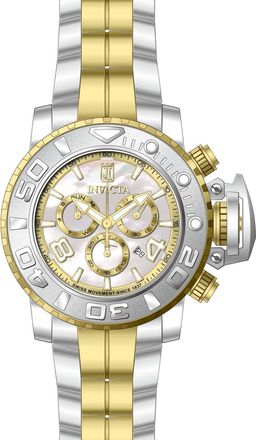 Invicta Jason Taylor 51319 Herrenuhr - Quarzwerk - Edelstahl mit Perlmutt Zifferblatt - 58 mm