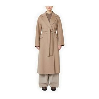 Max Mara Femme, Manteaux, Brun, Taille: 38 FR Enzo Long Coat