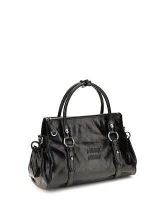Miu Miu Womens Leather Handbag Calf Black Handbags Hand Bags