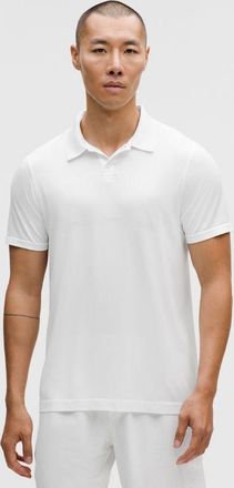 lululemon Knit Short-Sleeve Tennis Polo f&uuml;r M&auml;nner - Gr&ouml;&szlig;e 2XL in White