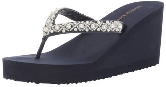 Touch Ups Damen Shelly Wedge Sandalen, navy, 38 EU