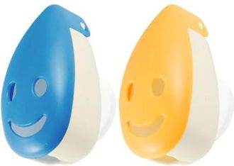 Fackelmann 61166 2 Zahnbürstenhalter, PVC, bunt, 10 x 55 x 7 cm