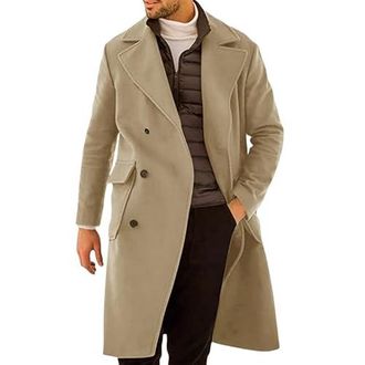 Generic Manteau Hiver Homme,Veste coupe-vent d&eacute;contract&eacute;e &agrave; pour homme coupe ajust&eacute;e chaleur thermique polyvalente et durable id&eacute;ale pour lautomne et lhiver p