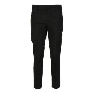 Dondup Chinos f&uuml;r Frauen aus Baumwollmischung - - Trousers - Damen - Schwarzk - W31