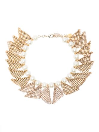 Rosantica Frizz embellished necklace - Or