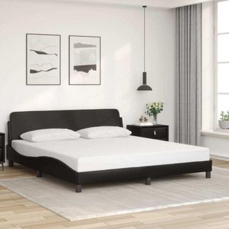 vidaXL Cadre de lit sans matelas noir 180x200 cm similicuir Vidaxl