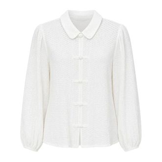 2-Biz 829 Cloud Blouse - Femme - Blouses et Chemises - Blanc - Taille: 46 FR