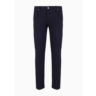 Emporio Armani Homme, Pantalons, Bleu, Taille: W29 Pantalon en coton stretch 5 poches