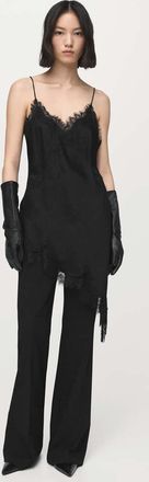 Mango Top lingerie dentelle noir - Femme - S - MANGO