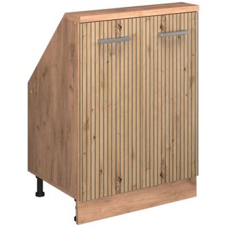 Vicco Meuble de rangement sous pente Rion, Ch&ecirc;ne Artisan/Ch&ecirc;ne dor&eacute;, avec 2 portes, Vicco