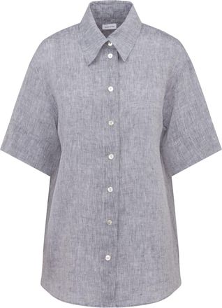 Seidensticker Damen Regular Fit Kurzarm Bluse, dunkelblau, 36