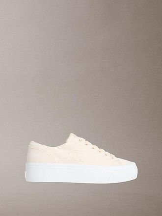 Calvin Klein Graz - Plateau-sneakers Aus Canvas - Light Cashew - Damen - EU 36
