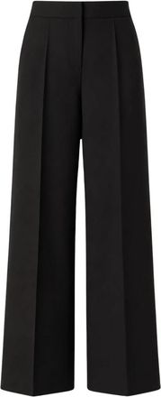 Meimeij Hoch taillierte Marlenehose in verk&uuml;rzter L&auml;nge - - Trousers - Damen - Schwarzk - XS