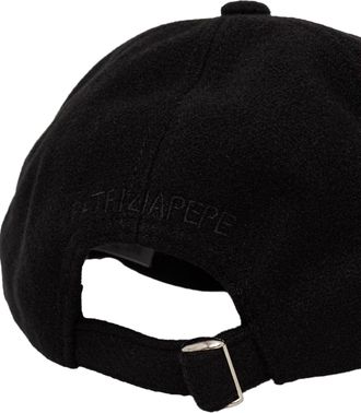 Patrizia Pepe 2F0007 Embroidered Logo Baseball Cap - Black