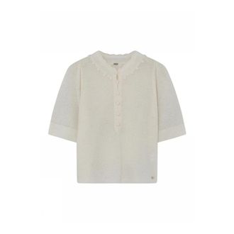 Gustav Femme, Pulls, Blanc, Taille: 44 FR Tricot &agrave; col rond