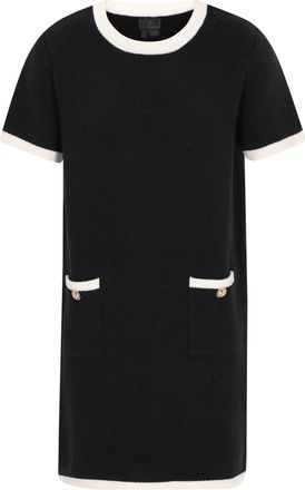 Dreimaster Dreimaster Kleid Frauen schwarz/offwhite