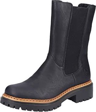 Rieker Femme 72683 Bottine Chelsea, Noir, 41 EU