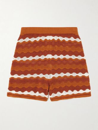 Escvdo Short En Coton Mullu - Orange