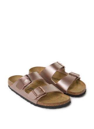 Birkenstock SAndales en cuir brillant Arizona