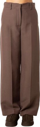 Max Mara Pantalon Large Ballo - Femme - Pantalons - Brun - Taille: 40 FR