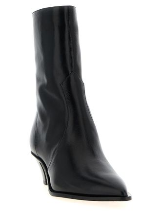 Aquazzura Womens Black Calfskin Chelsea Boots