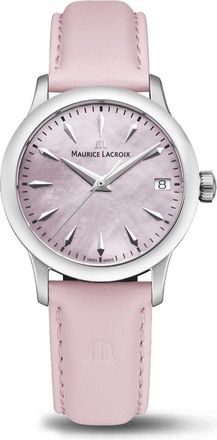Maurice Lacroix 1975 Quartz 33mm, Quarzwerk, Lederband Rosa Damenuhr 751006-SS001-560-6