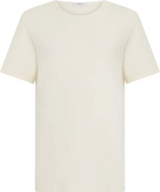 Christophe Lemaire Homme, Tops, Beige, Taille: S T-shirt c&ocirc;tel&eacute;